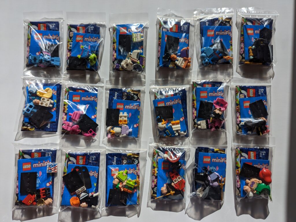 LEGO 71012 - Minifigures Disney Series 1 Complete Set of 18 - Lodi Bricks
